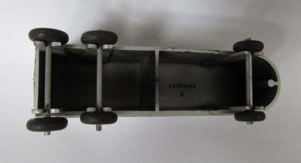 American Flyer/ Gilbert HO, #33509 Western Maryland Flat Car with Riss ...