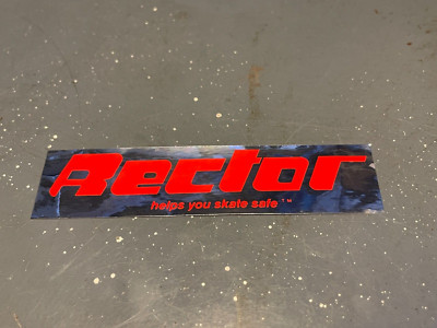 1x Vintage 70's Rector Pads Red Skateboard Sticker "helps you skate ...