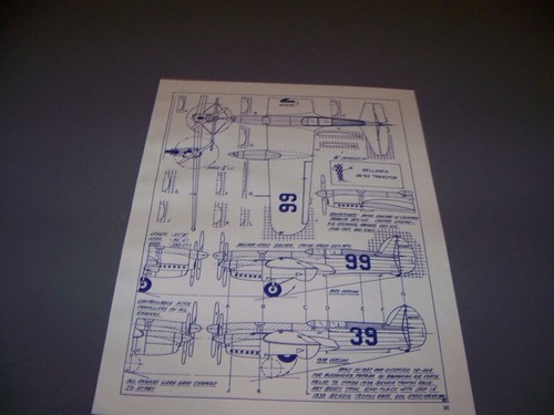 VINTAGE..1938 BELLANCA 28-92 TRIMOTOR & CHESTER GOON RACER..3-VIEWS ...
