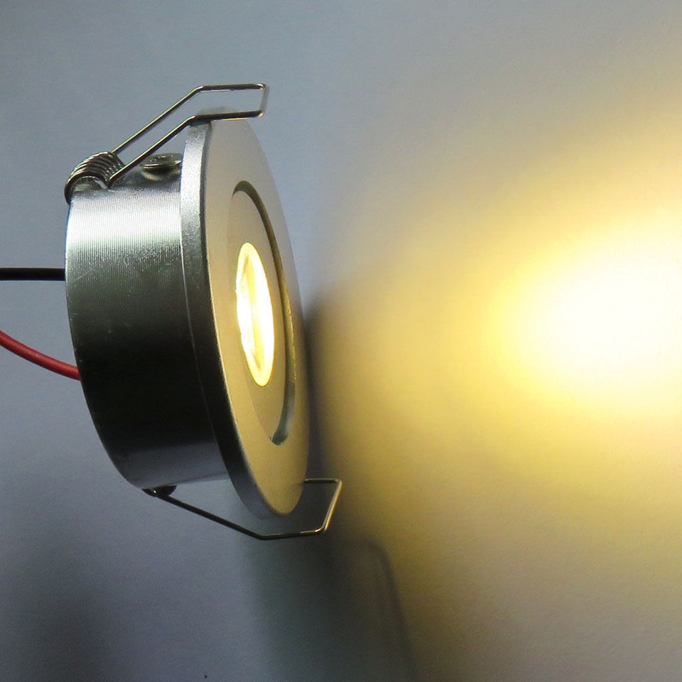 1x 1W LED Ceiling Down Light Cabinet lights Recessed Lamp AC85~265V ...