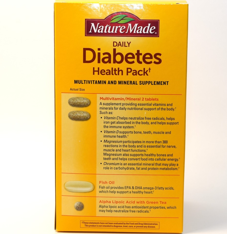 Nature Made Diabetic Health Pack 60 Packets | eBay