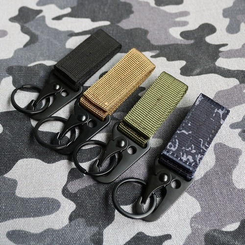 Accessories Military Belt Buckle Key Chain Rotating Hook Webbing ...