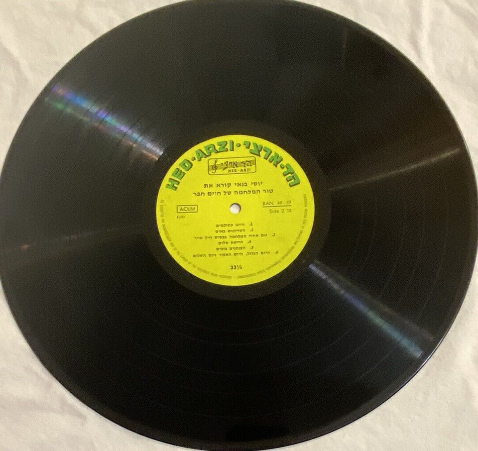 YOSSI BANAI Reads The War Lines By HAIM HEFER Israeli HEBREW Spoken ...