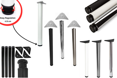 Table Leg Breakfast Bar Support Worktop Kitchen Adjustable Round 710 ...