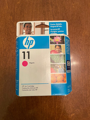 Genuine HP 11 Magenta Ink Cartridge C4837A Sealed Expired 01/2010 | eBay