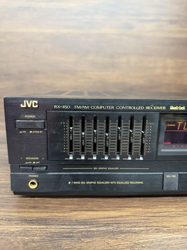 JVC RX-450 Computer Controlled Receiver W 7 Band Equalizer Tested | eBay
