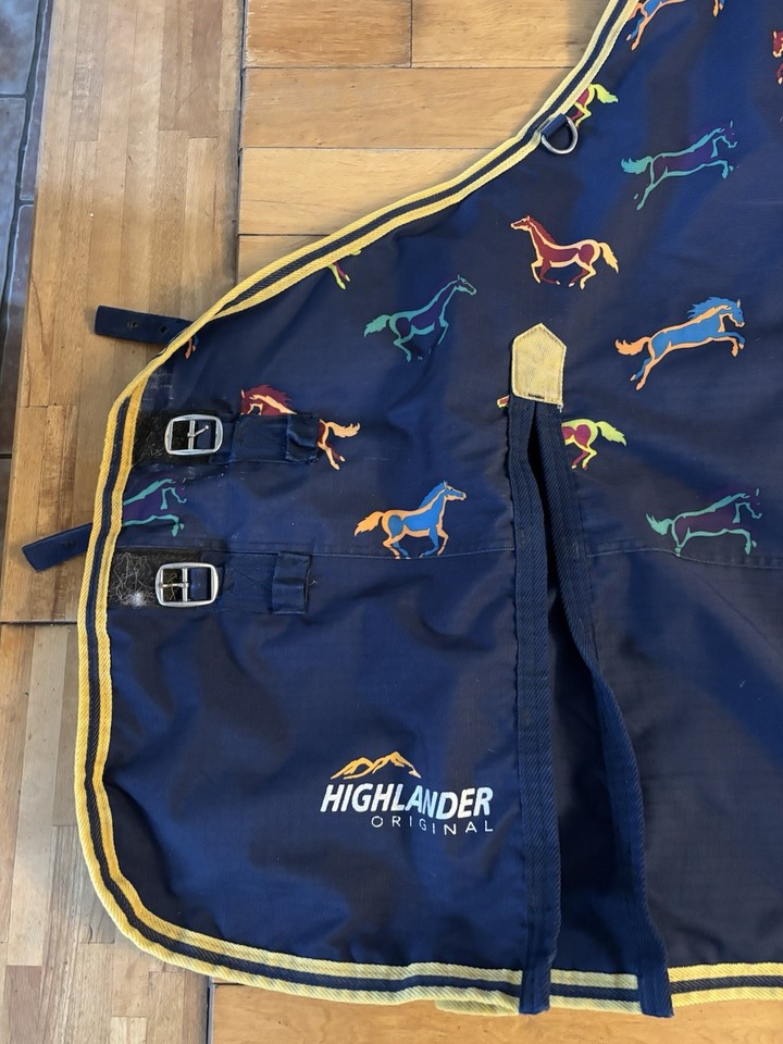 6ft 3 “ Shires highlander Original No Fill Turnout Rug Good Condition ...