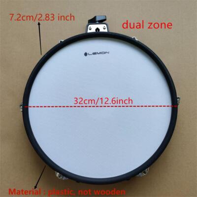 Lemon 12 Inch Black Sparkle Mesh Tom Snare Drum for Roland Alesis Kits ...