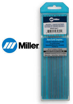 Miller WG018X7 1/8" x 7" (3.2mm x 175mm), Rare Earth Tungsten ...