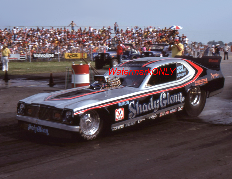 "Jim Adolph" "Shady Glenn" 1974 Plymouth Duster NITRO Funny Car PHOTO ...