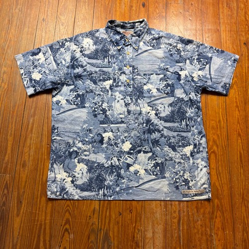 Paskowitz Surf Wear Crafted By Hilfiger Shirt Mens Size XL Button Y2K ...