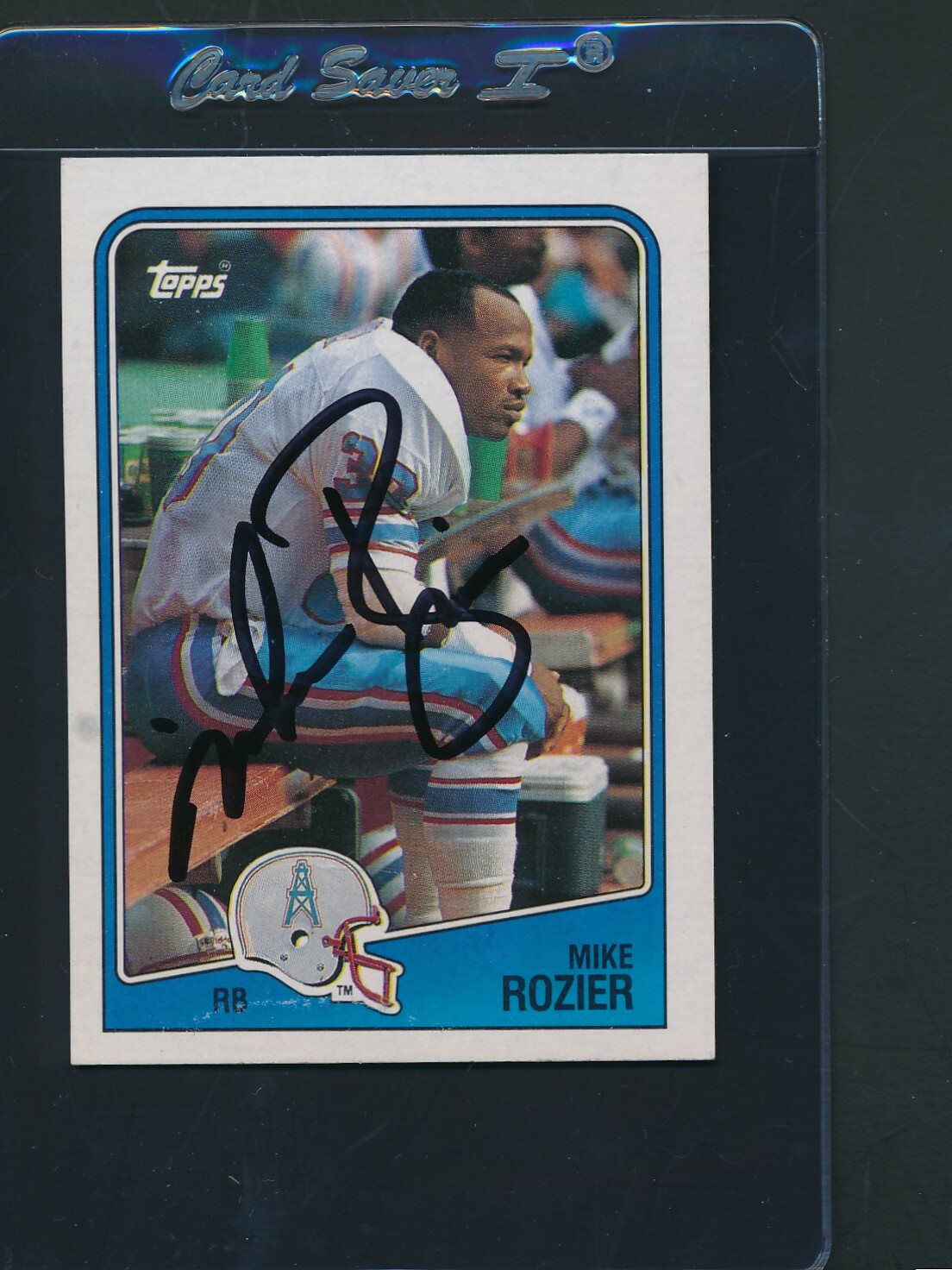 1988 Topps #104 Mike Rozier Oilers Signed Auto *B6533 | eBay