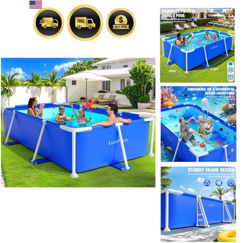 Above Ground Pool Frame Deep Swimming Pool Family Pool Large Outdoor ...