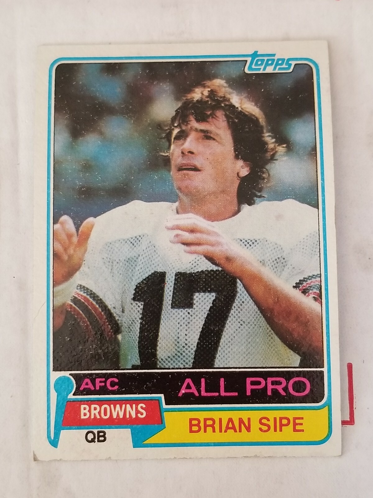 1981 Topps Football #350 Brian Sipe, Cleveland Browns | eBay
