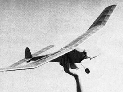 Apache Free Flight .049 34" Wingspan RC Model Airplane Printed Plans ...