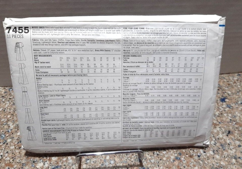 Vtg Simplicity #7455 Sz N 10-14 Design Your Own 9 Great Looks Uncut FF ...