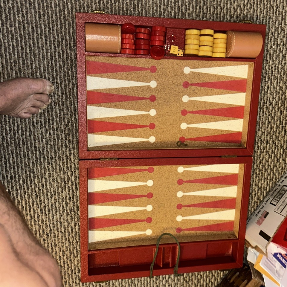 30 Pcs Butterscotch & Red Swirl Bakelite Catalin Backgammon Set 1.25” Crisloid? | eBay