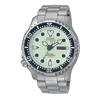 Citizen Watch Promaster Diver Automatic 200 mt White Lime Dial 42mm ...