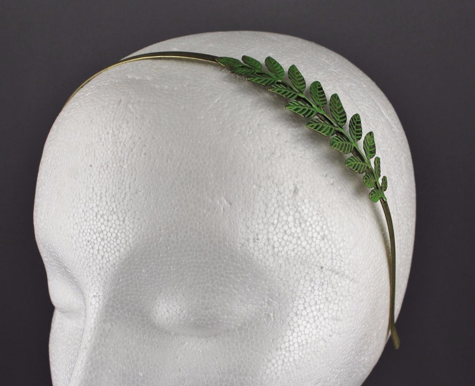 Green Laurel Leaf crown Leaves headband hair band greek toga roman ...