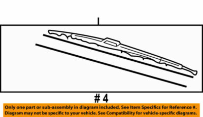 85222-48040 Toyota Blade, fr wiper, lh 8522248040, New Genuine OEM Part ...