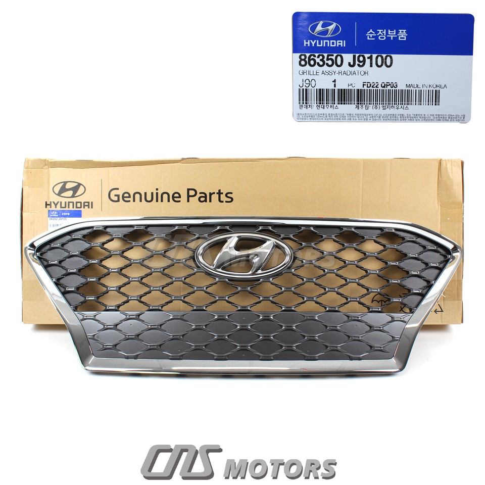 ⭐GENUINE⭐ Radiator Grille GRAY CHROME for 2018-2021 Hyundai Kona ...
