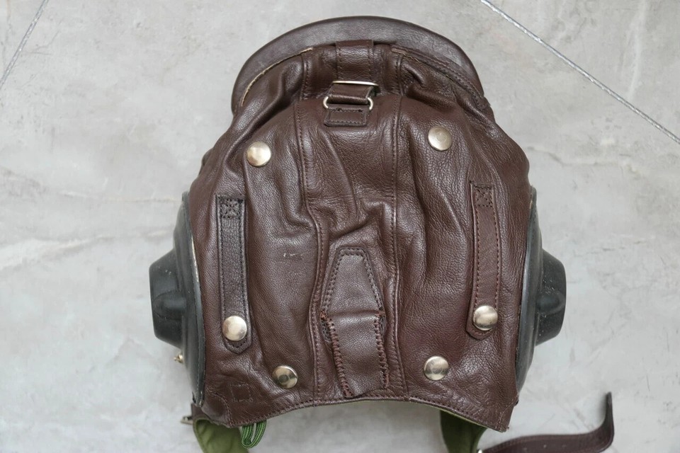 Original Surplus Militaria Pilot Leather Helmet,Oxygen Mask YM-6512 ...