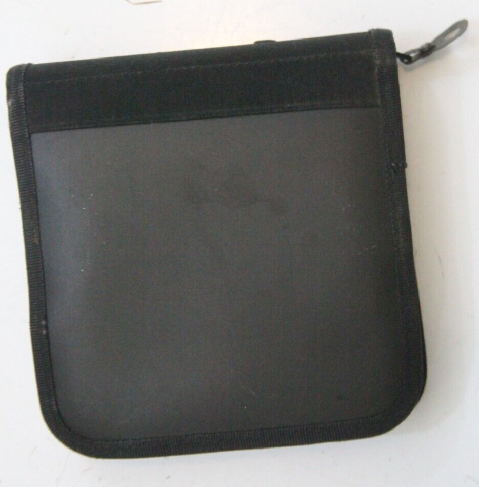 Laserline 20 CD Compact Disc Carrying Case Storage Travel Black Leather ...