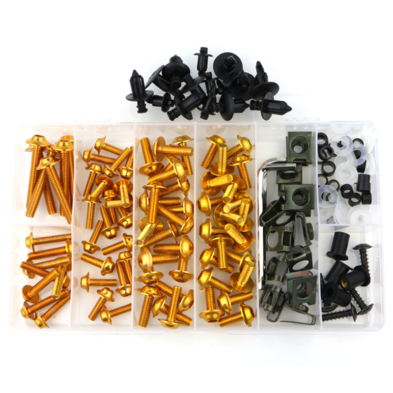 CNC Motorcycle Complete Fairing Bolt Kit Bodywork Screws Nuts Fit For ...