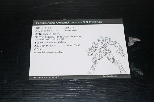 DDM Dungeons Dragons Medium Astral Construct 20/72 Giants of LEGEND D&D ...