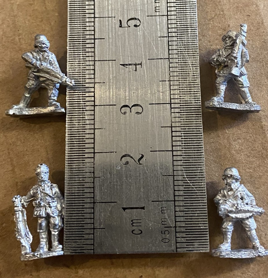 45 Metal 15mm World War 2 German Troops Miniatures Unpainted WW2 ...