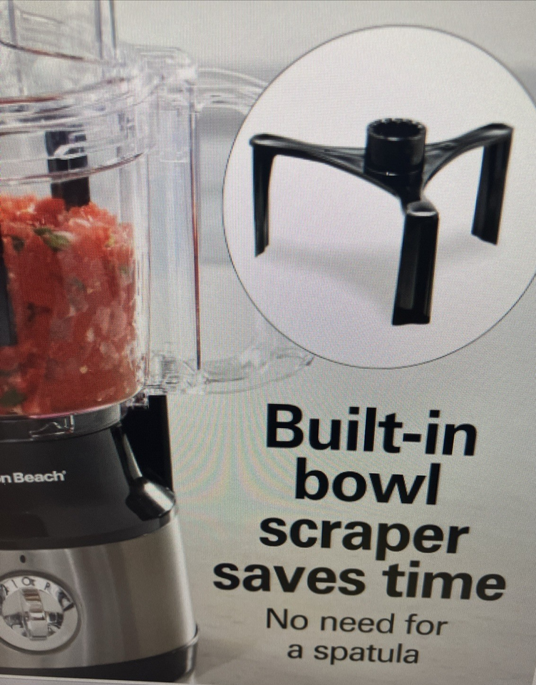Hamilton Beach Food Processor & Vegetable Chopper, Stainless Steel ...
