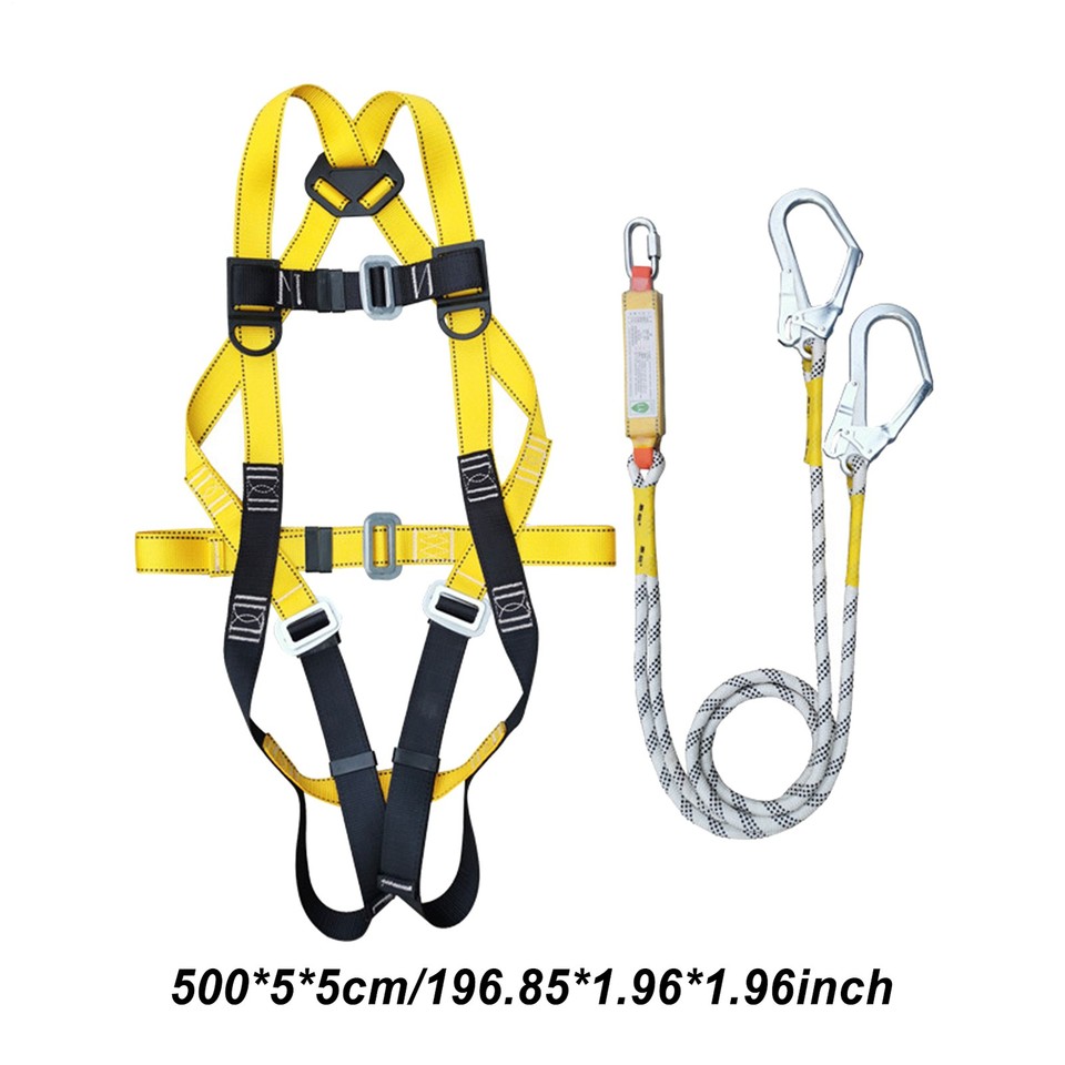 Safety Harness Fall Protection Kit Full Body Roofing Harnesses Shock ...