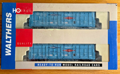 HO Walthers RTR Bennett Lumber Thrall Door Box Car (2 Pack). Road#S 141 ...