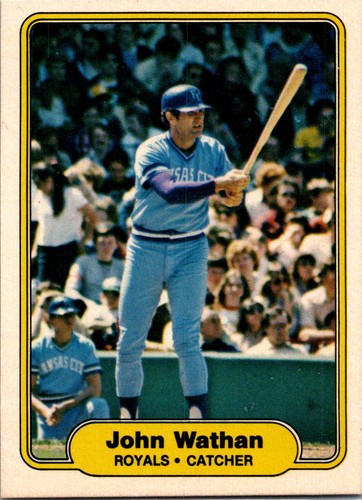 John Wathan #425 1982 Fleer Kansas City Royals | eBay