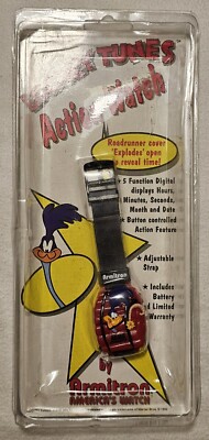 Vintage 1994 Digital Watch Looney Tunes Roadrunner Acme Dynamite ...