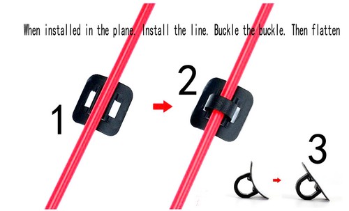 10 Pcs Alloy Stick-On guides bicycle Bike Housing/Hose Cable Guides w/C ...