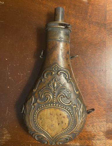 Vintage American Flask & Cap Co. Powder Flask Copper Brass | eBay