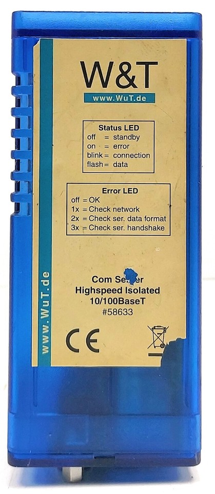 WuT Com-Server High Speed Isolated 10/100 BaseT 58633 | eBay