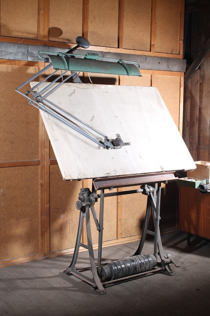 Zeichenbrett Zeichentisch Industriedesign Tisch REISS ISIS 150cm x ...