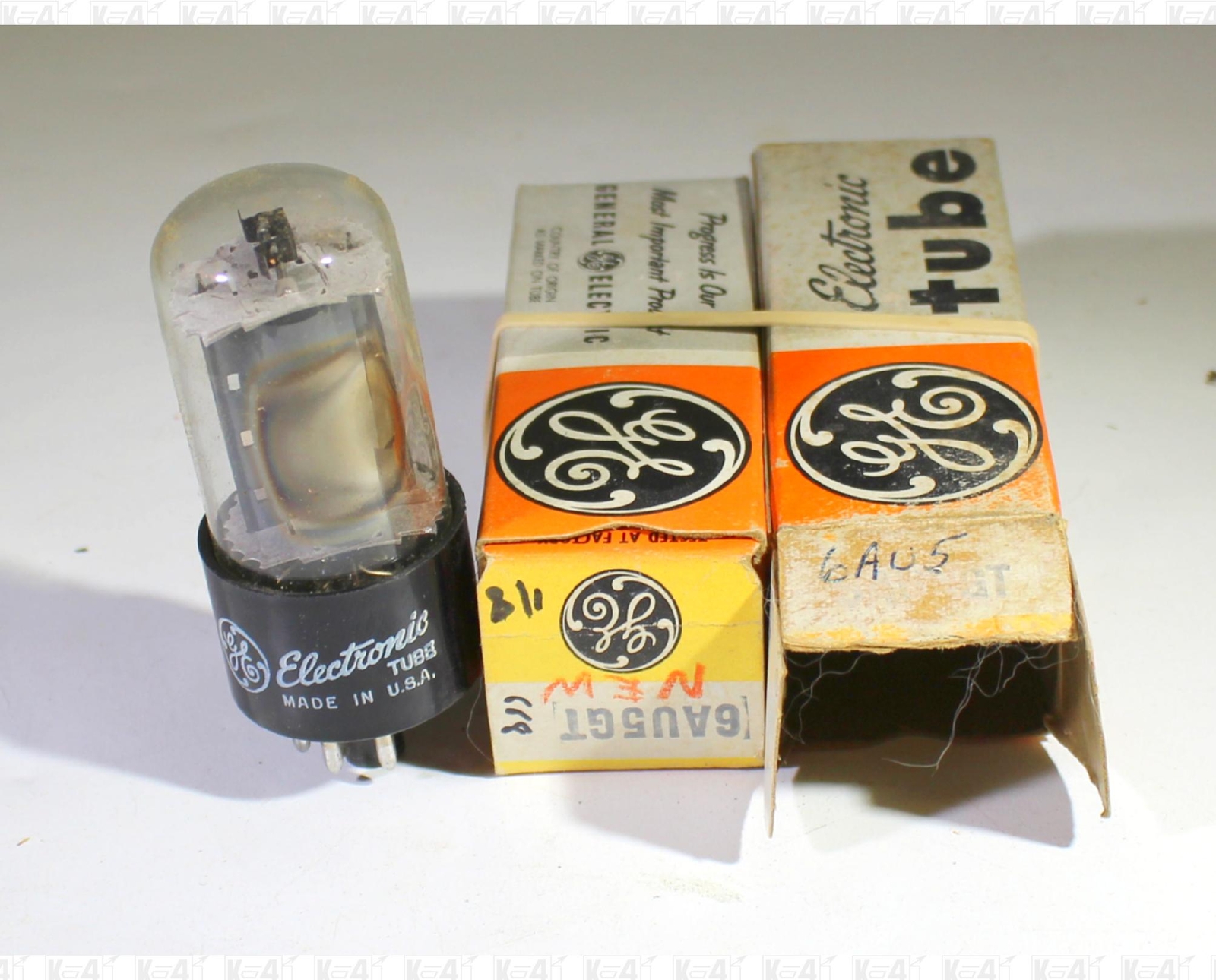 General Electric GE 6AU5GT 6AU5 Vacuum Tubes USA Tested NOS Lot Of 2 ...