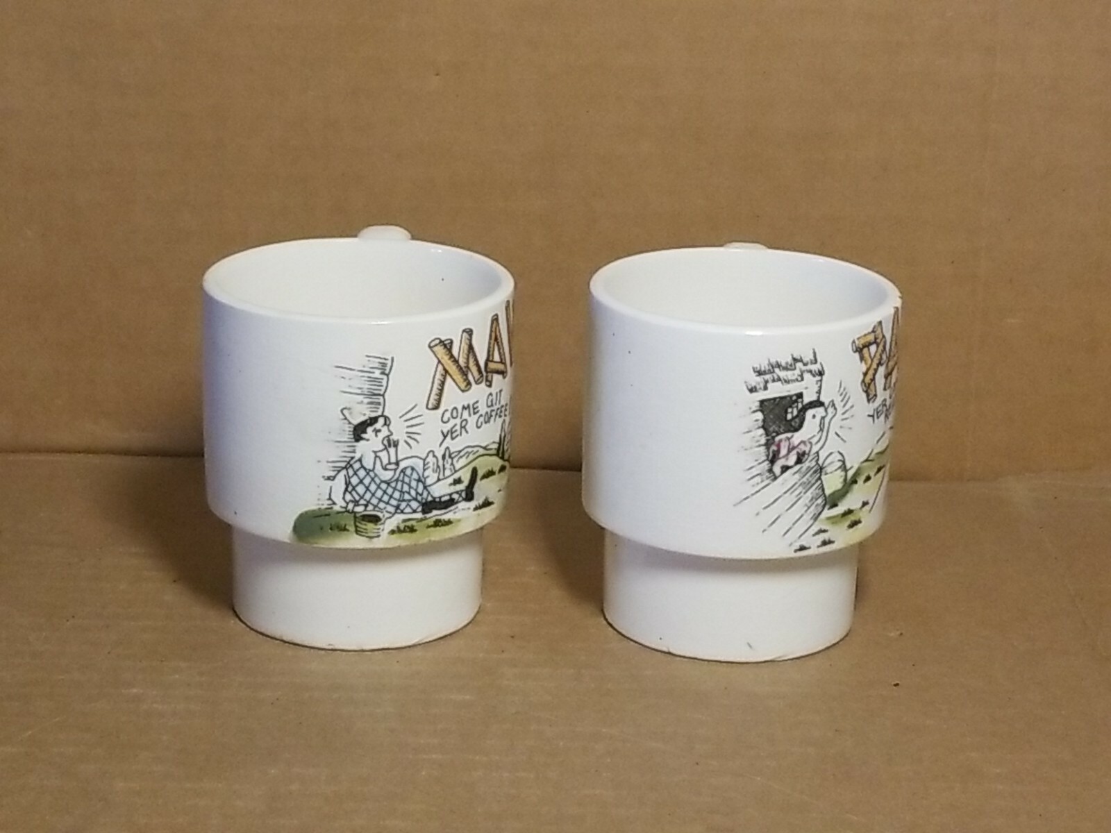 VINTAGE MAW AND PAW Hillbilly Coffee Mugs Novelty Cups Made In Japan | eBay