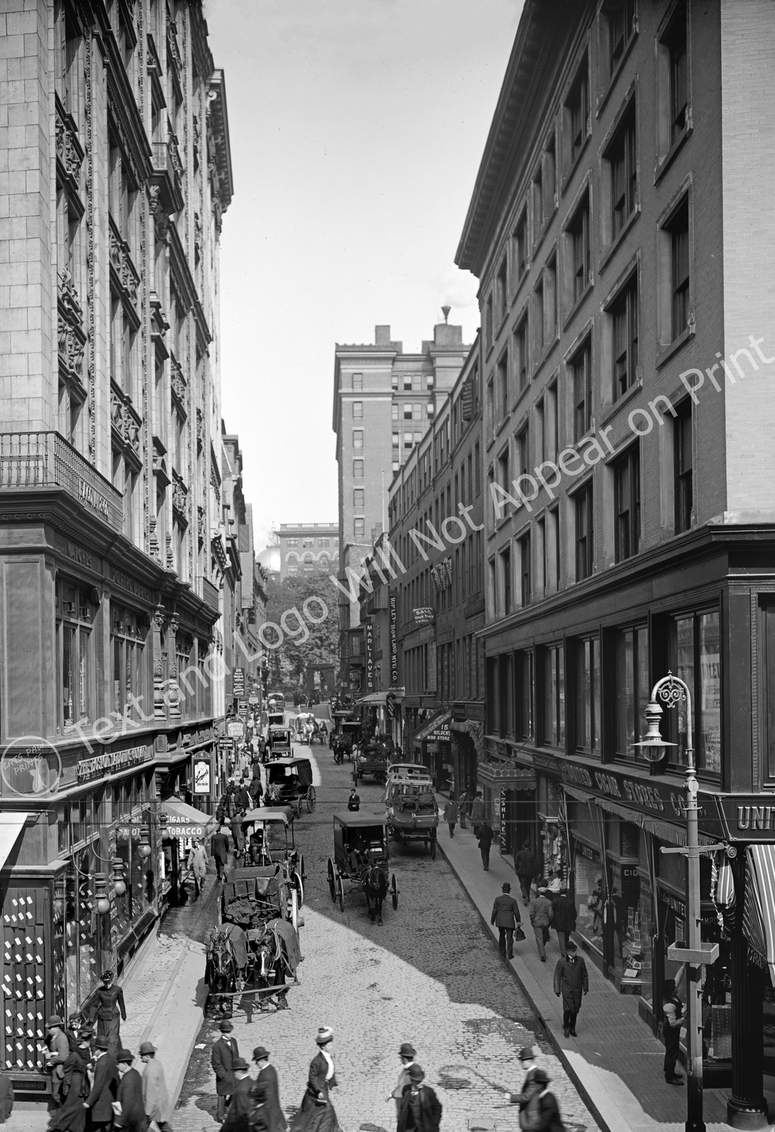 1905 Bromfield Street, Boston, Massachusetts Old Photo 13" x 19 ...
