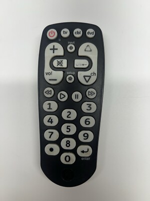 GE 25040 Universal Remote Control w Oversized Buttons - TV, Cable & DVD ...