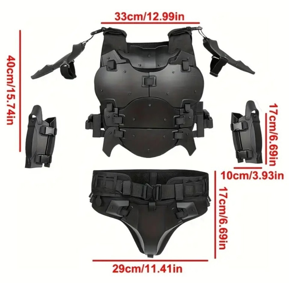 Polycarbonate Riot Gear Full Set For Hardcore Cosplay And Protection | eBay