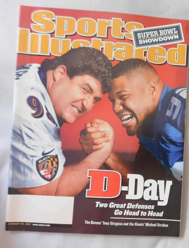 Tony Siragusa & Michael Strahan Super Bowl 2001 Sports Illustrated No ...