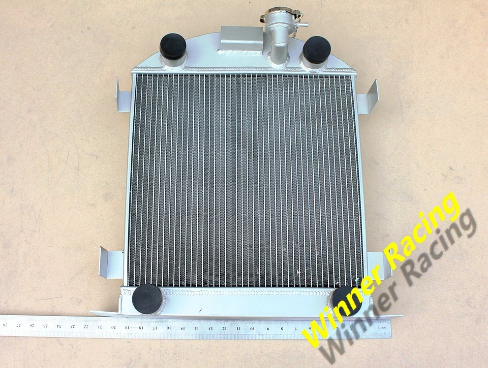 21.5" Aluminum Radiator Fit Ford Lowboy Chopped w/flathead V8 engine ...