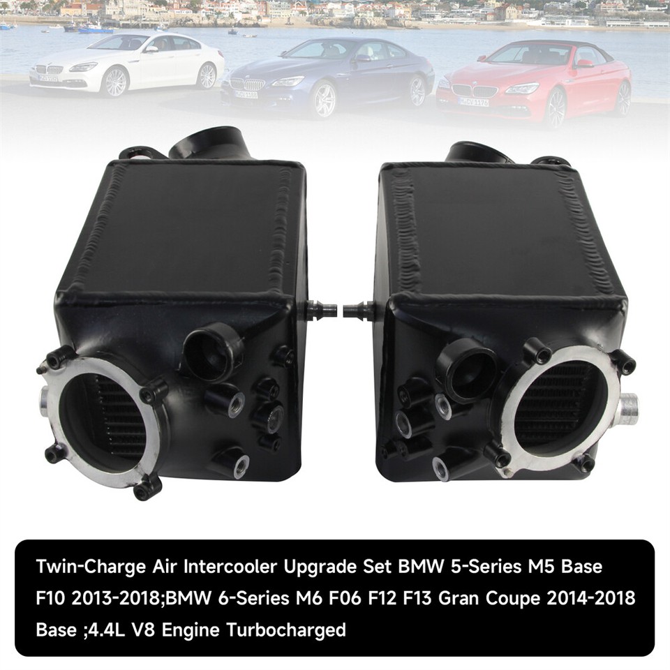 Twin Charge-Air-Cooler Set For BMW M5 (F10) & M6(F06/F12/F13) V8 Turbo ...