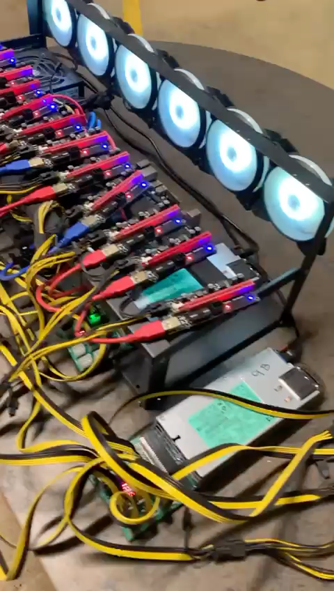Crypto Mining rig, 12 GPU slot, TB 360-BTC Pro, Complete Set (NO GPUs ...
