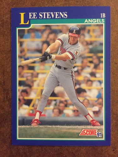 Lee Stevens 67 Score 1991 MLB Baseball Trading Card | eBay