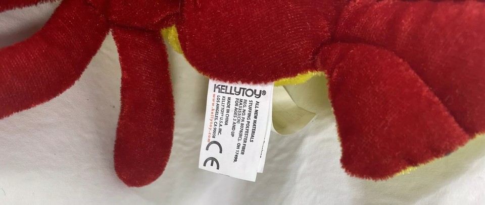 VERY RARE HTF Kellytoy Red Lobster 12" Super Soft Plush Stuffed Animal ...